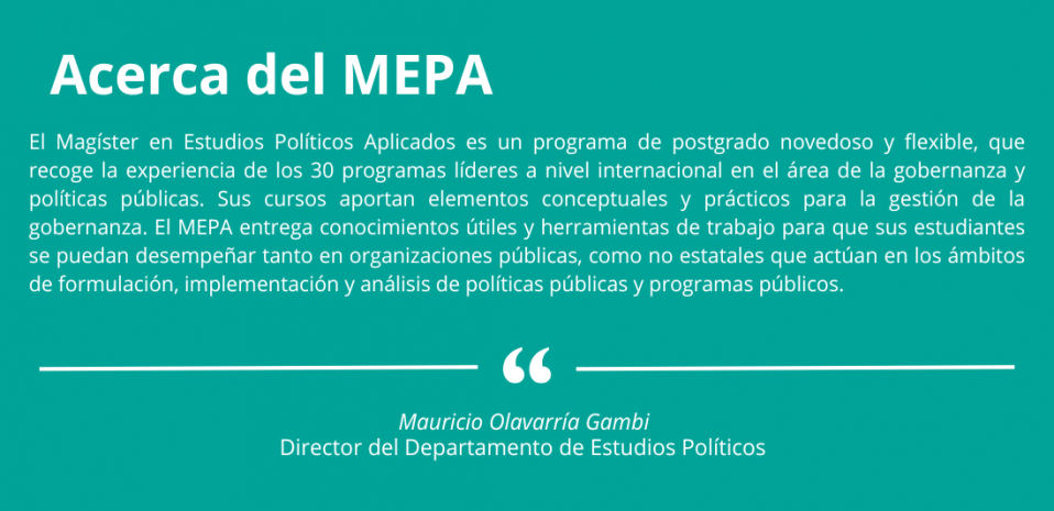 Magíster en Estudios Políticos Aplicados (MEPA) | Departamento de ...
